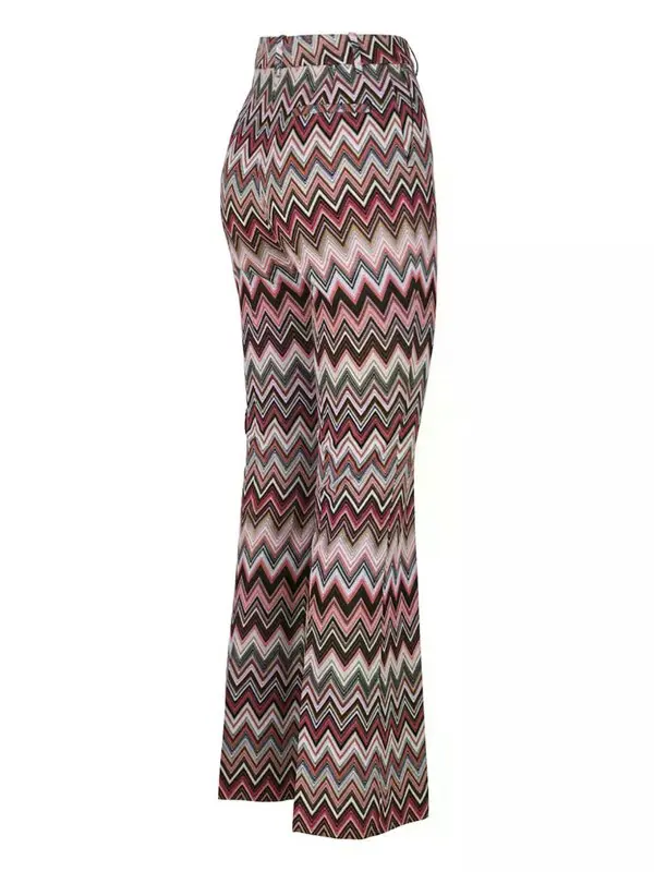 Missoni Zigzag-pattern Trousers - Red