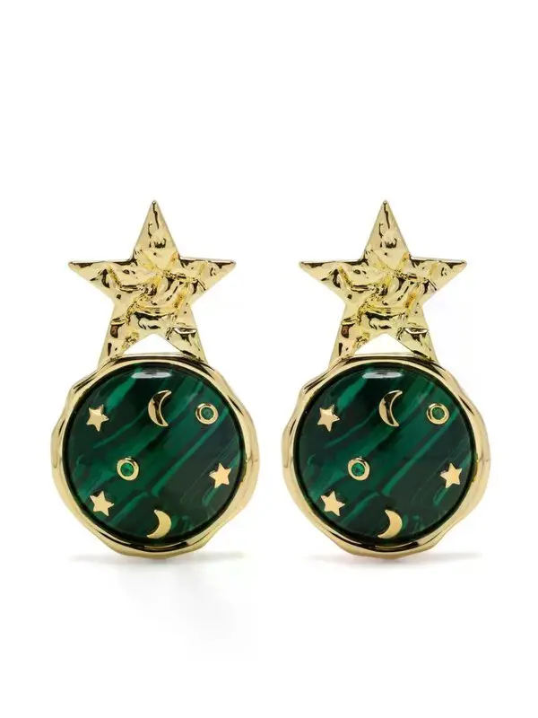 ESHVI Galaxy Star Earrings - Green