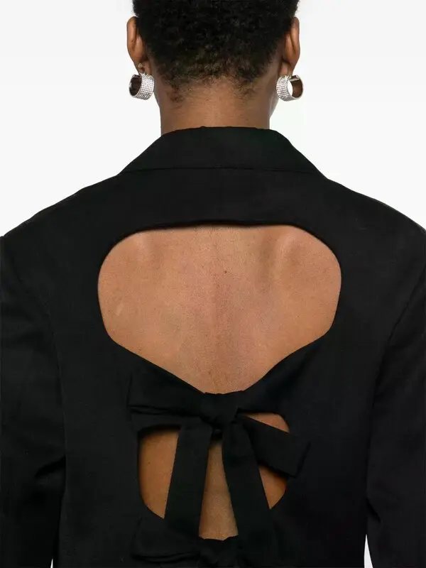 Simone Rocha Bow-detail Cutout Coat