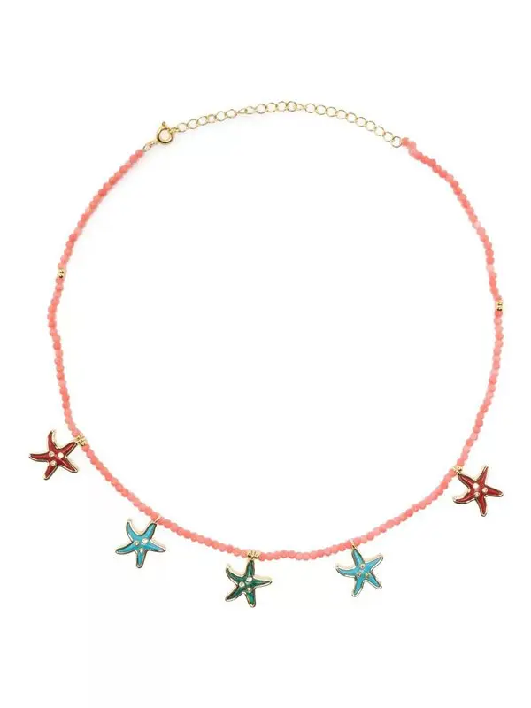 ESHVI Starfish Pearl Necklace - Pink