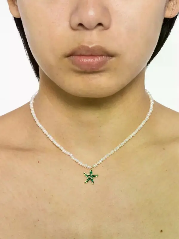 ESHVI Pearl Chain Necklace - Neutrals