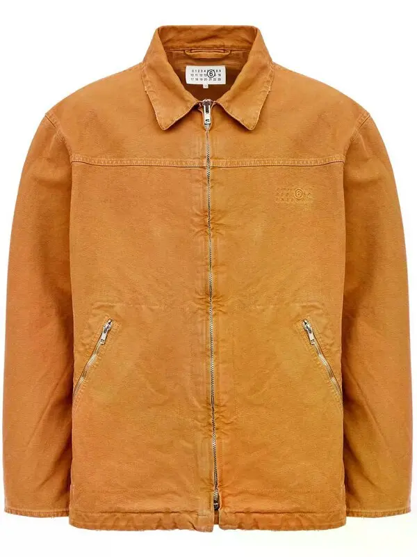 MAISON MARGIELA Numbers-motif Jacket - Orange