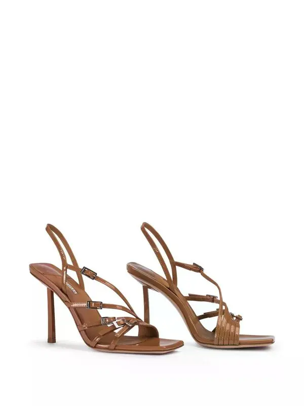 LE SILLA 95mm Stiletto Sandals - Brown