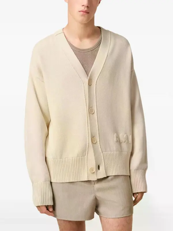 Ami Logo-embroidered Cardigan