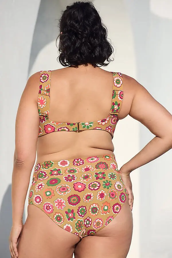 MONTCE Mazzy Plus Floral High-rise Bikini Bottom