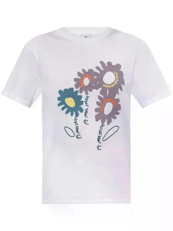 Paul Smith Floral-print T-shirt - White
