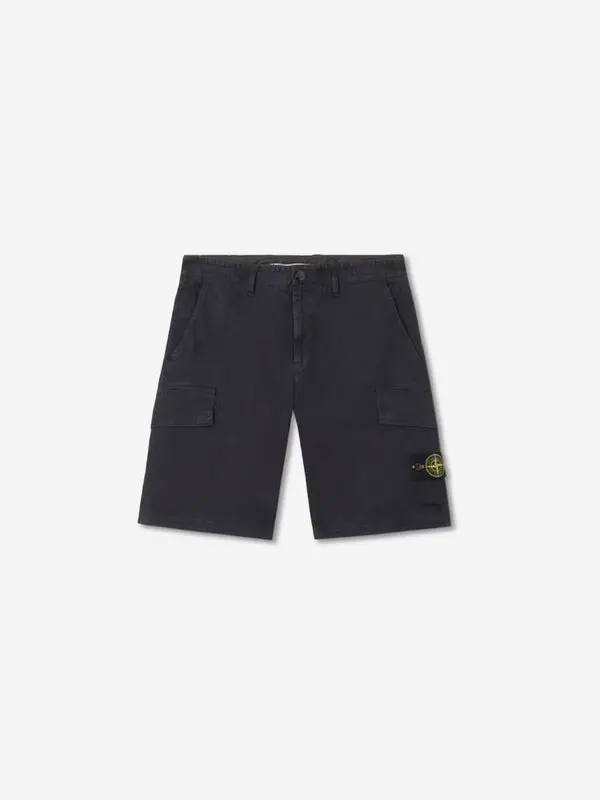 Stone Island Cotton Cargo Shorts - Midnight Blue