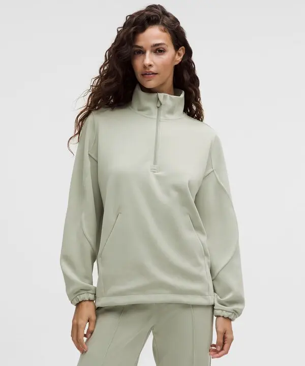 Lululemon Softstreme Half-zip - Fog Green