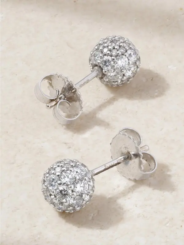Irene Neuwirth Gumball 18-karat White Gold Diamond Earrings