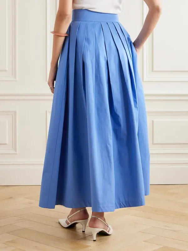 DESTREE Irving Pleated Midi Skirt
