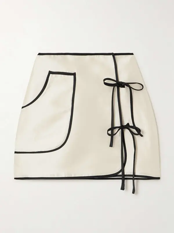 DESTREE Agnes Faille Mini Skirt
