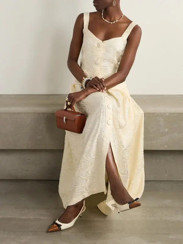 DESTREE Irving Pleated Midi Skirt