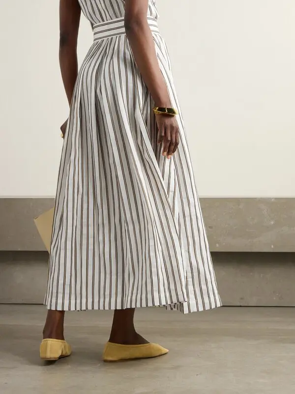 DESTREE Irving Pleated Midi Skirt