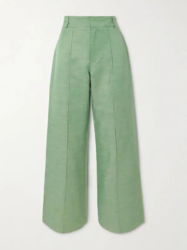 DESTREE Yoshitomo Wide-leg Pants - Green