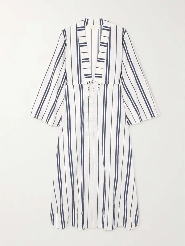 DESTREE Otani Striped Woven Coverup