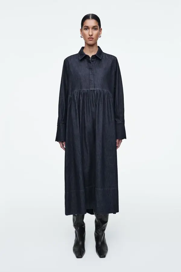Cos Oversized Denim Shirt Dress
