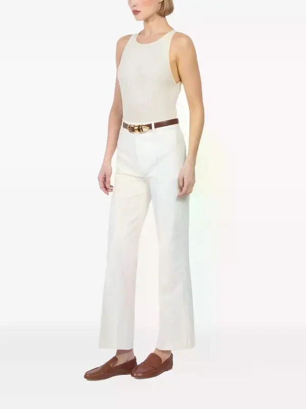 FRAME Cropped Flared Trousers