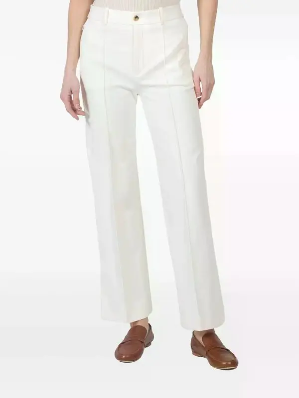 FRAME Cropped Flared Trousers