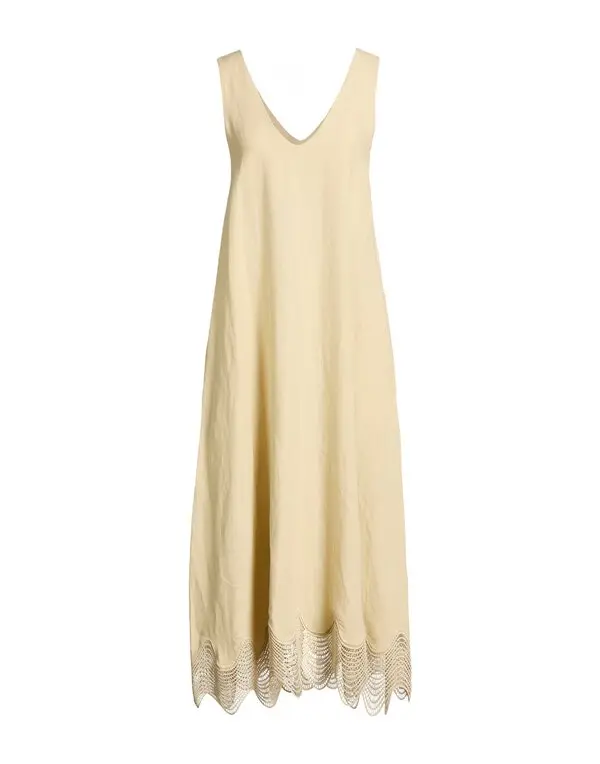 Alpha Studio Linen & Viscose Maxi Dress - Beige