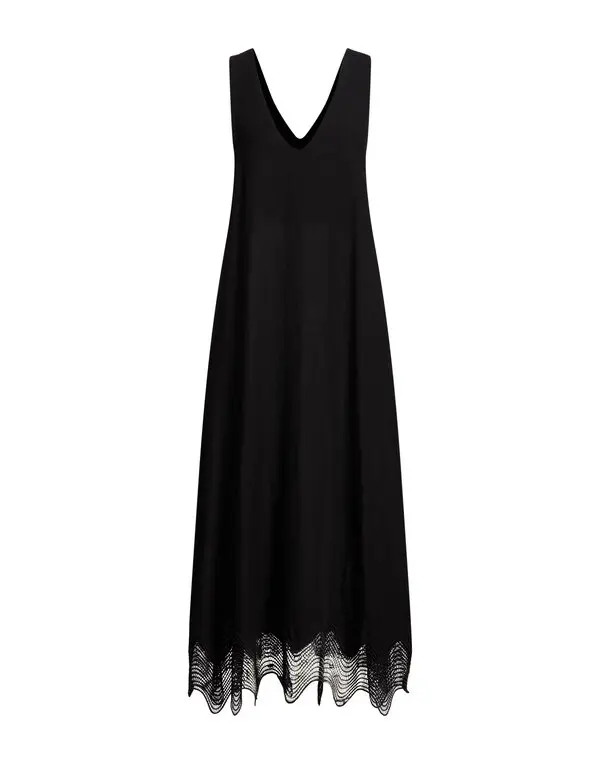 Alpha Studio Maxi Dress In Linen And Viscose