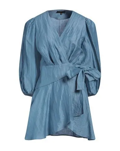 Maje Mini Wrap Dress - Blue