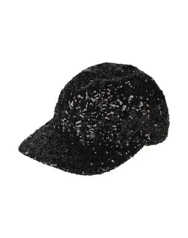 Borsalino Sequined Baseball Cap - Black