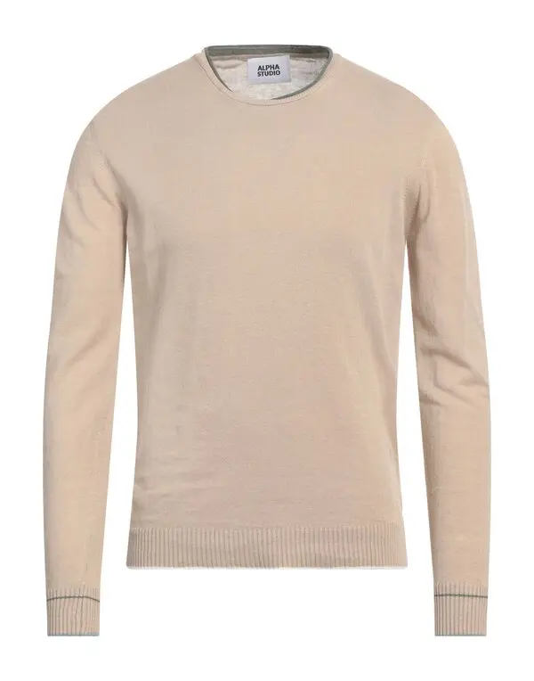 Alpha Studio Cotton-linen Sweater
