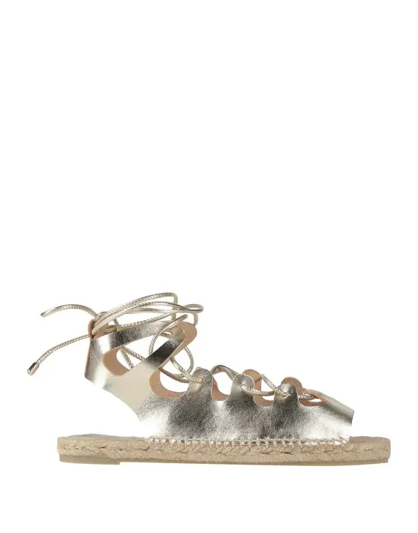 CastaÑer Leather Lace-up Espadrille Sandals