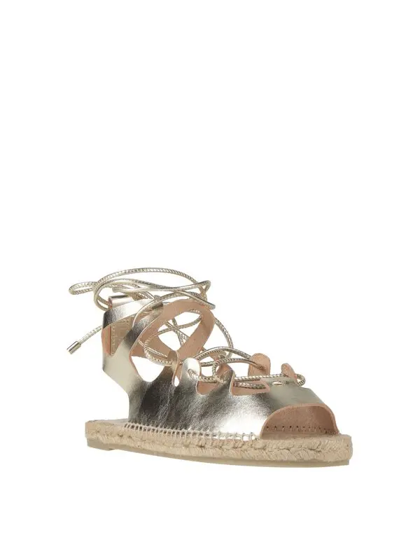 CastaÑer Leather Lace-up Espadrille Sandals