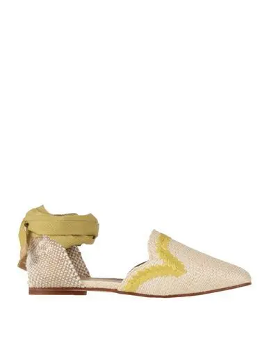 CastaÑer Ballet Flats With Ankle Ties