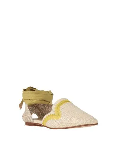 CastaÑer Ballet Flats With Ankle Ties