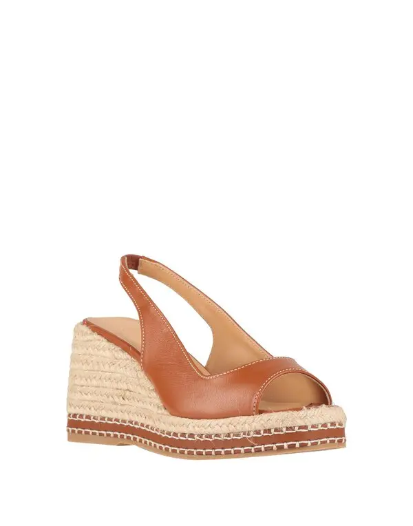 CastaÑer Leather Wedge Espadrilles