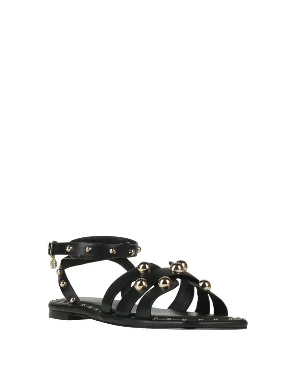 Maje Leather Ankle Strap Sandals