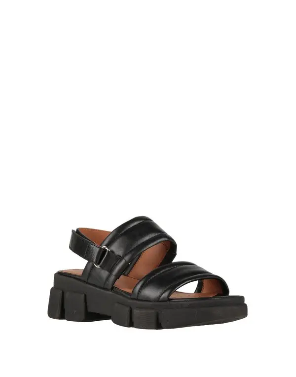 Geox Leather Platform Sandals