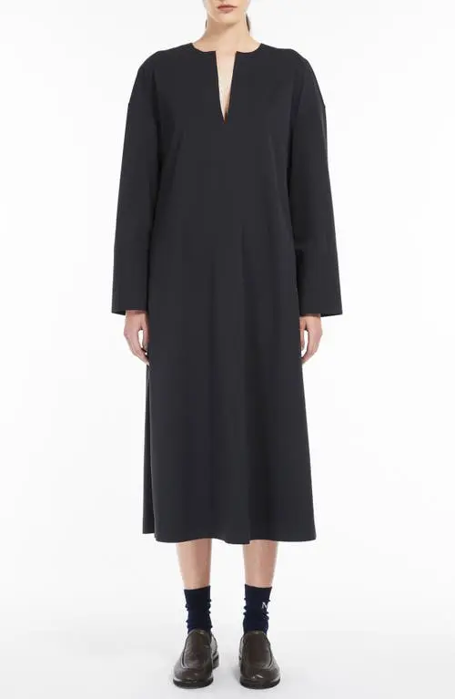 MM BY MAX MARA Mm Rapace Long Sleeve Jersey Midi Dress