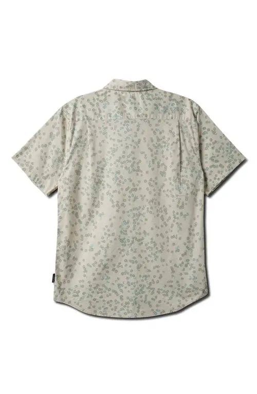 Quiksilver Cosmic Fields Classic Short Sleeve Button-up Shirt - Silver Birch