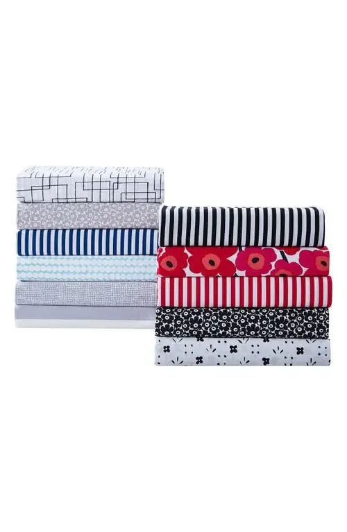 Marimekko Kukkaketo 200 Thread Count Cotton Percale Sheet Set