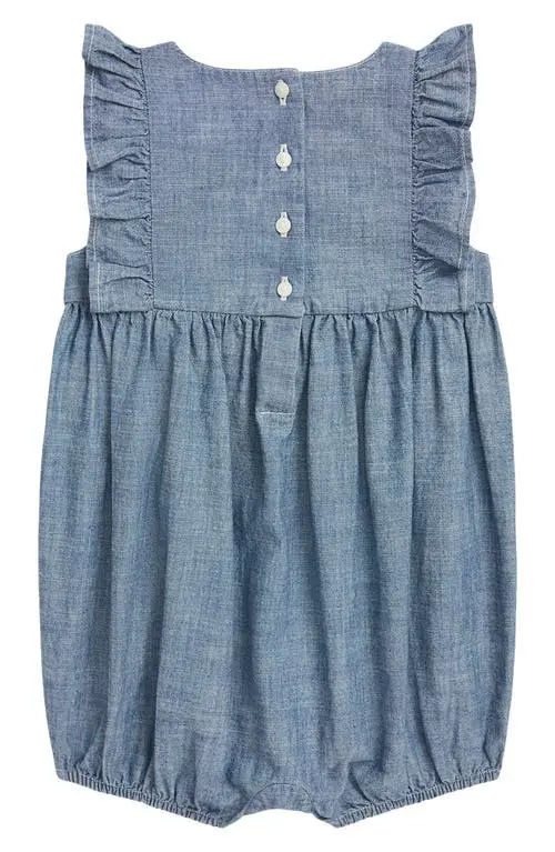 Ralph Lauren Polo Chambray Bubble Romper - Quincy Wash