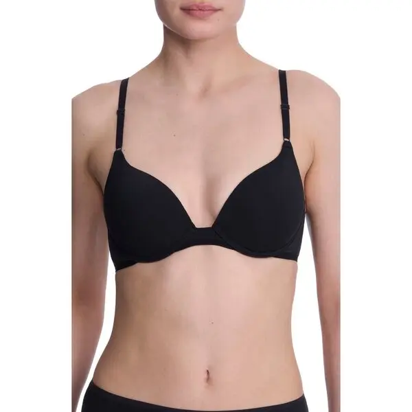 Natori Bliss Cotton Convertible T-shirt Bra - Black
