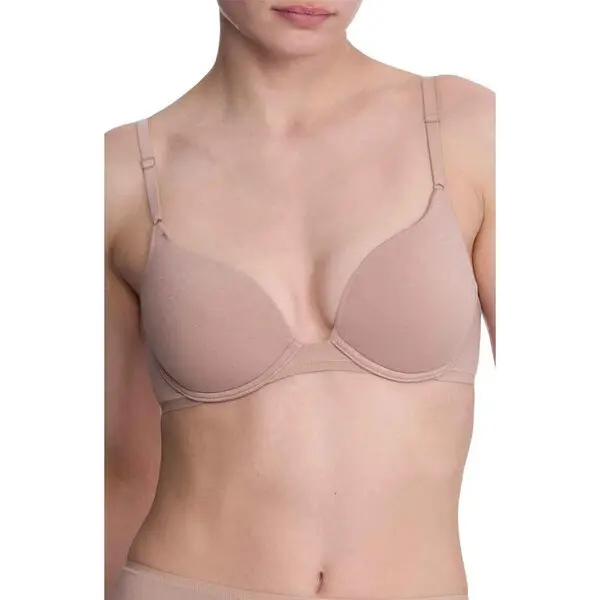 Natori Bliss Cotton Covertible T-shirt Bra - Cafe