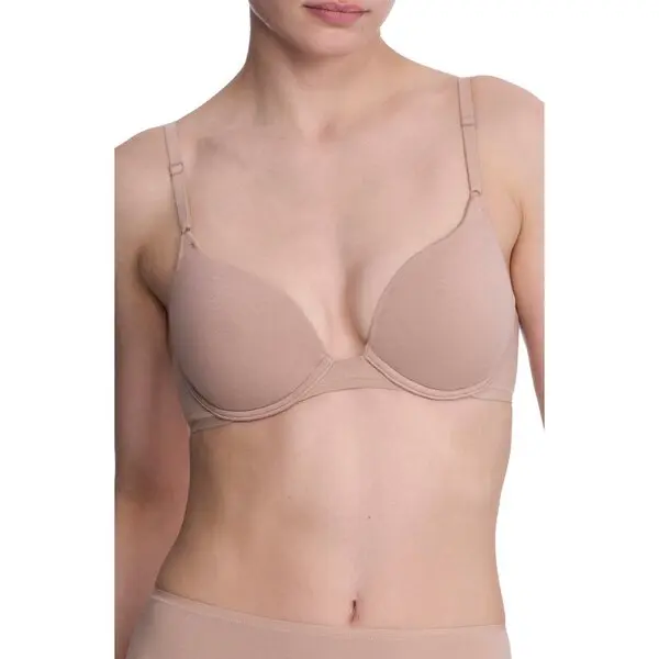 Natori Bliss Cotton Convertible T-shirt Bra - Cafe
