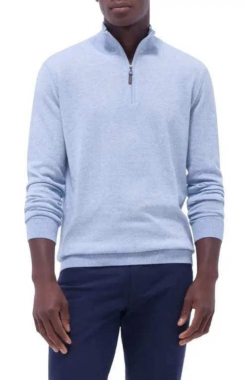 Bugatchi Quarter Zip Pullover - Riviera