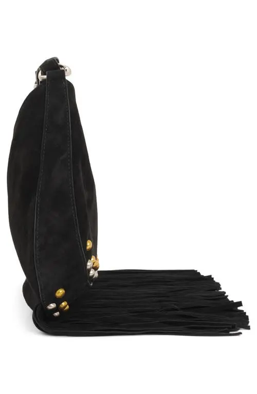 Jeffrey Campbell Lyrical Suede Crossbody Bag - Black Suede