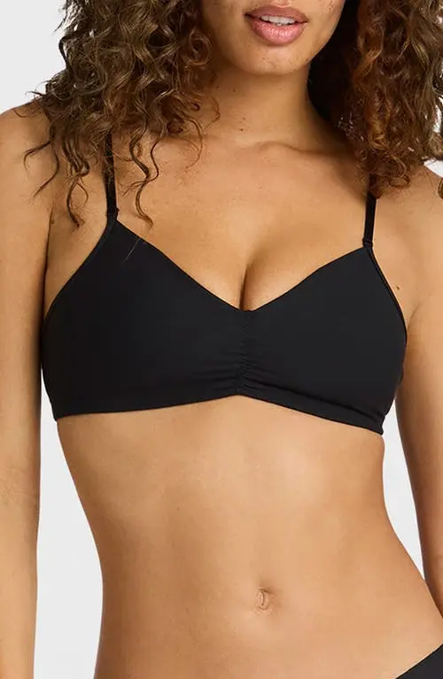 Commando Cotton Blend Bralette - Black