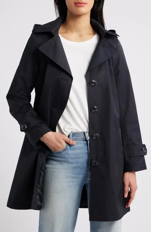 Sam Edelman Short Trench Coat - Navy