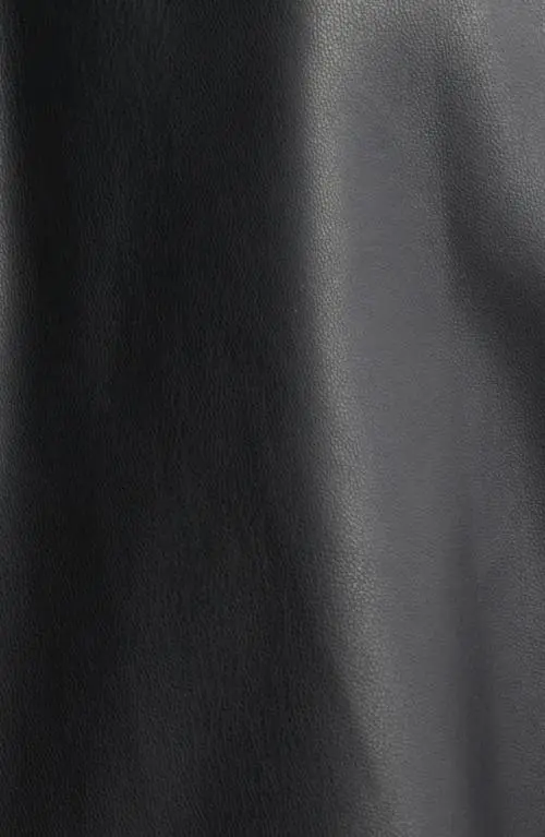 Sam Edelman Faux Leather Swing Jacket - Black