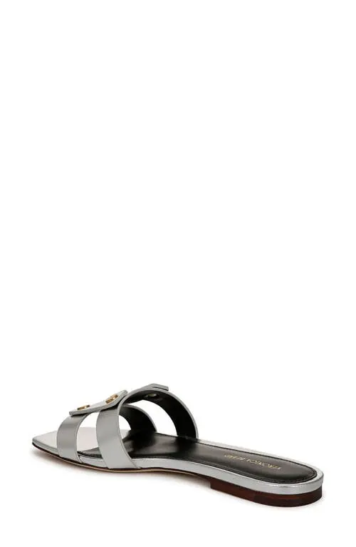 Veronica Beard Via Slide Sandal - Silver