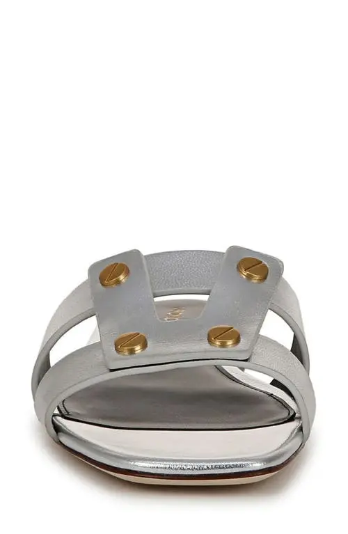 Veronica Beard Via Slide Sandal - Silver