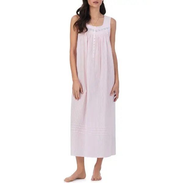 Eileen West Sleeveless Cotton Ballet Nightgown - Blush