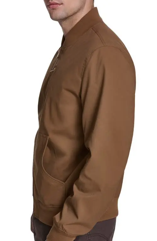 LEVI'S Oxford Water Resistant Bomber Jacket - Brown
